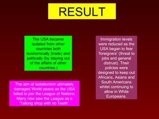 Isolationism In The Usa After Ww1 613 | PPT