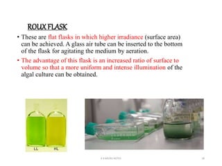 ISOLATION OF ALGAE (INDOOR) AND PHOTOBIOREACTOR K R.ppt