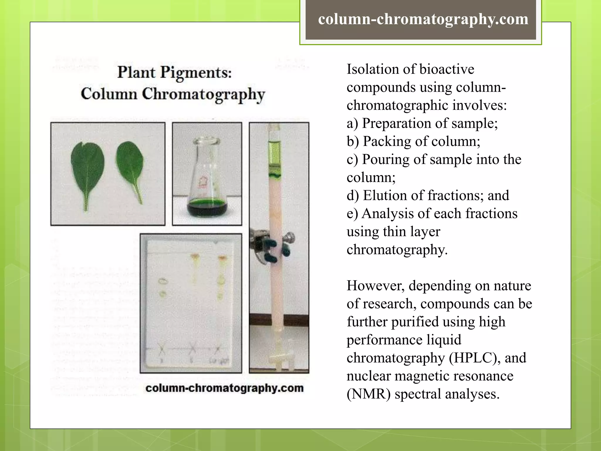 Isolation Of Bioactive Compounds From Medicinal Plants Pptx