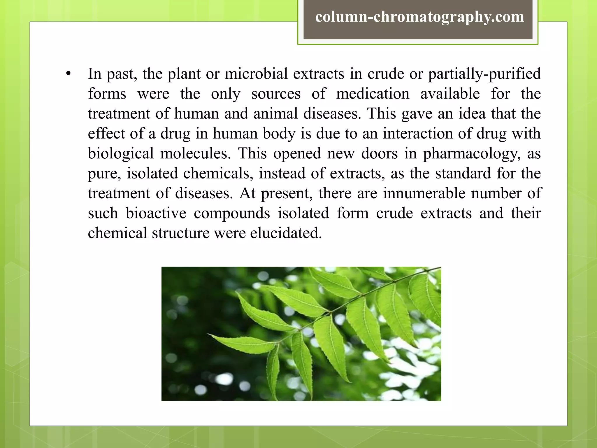Isolation Of Bioactive Compounds From Medicinal Plants Pptx