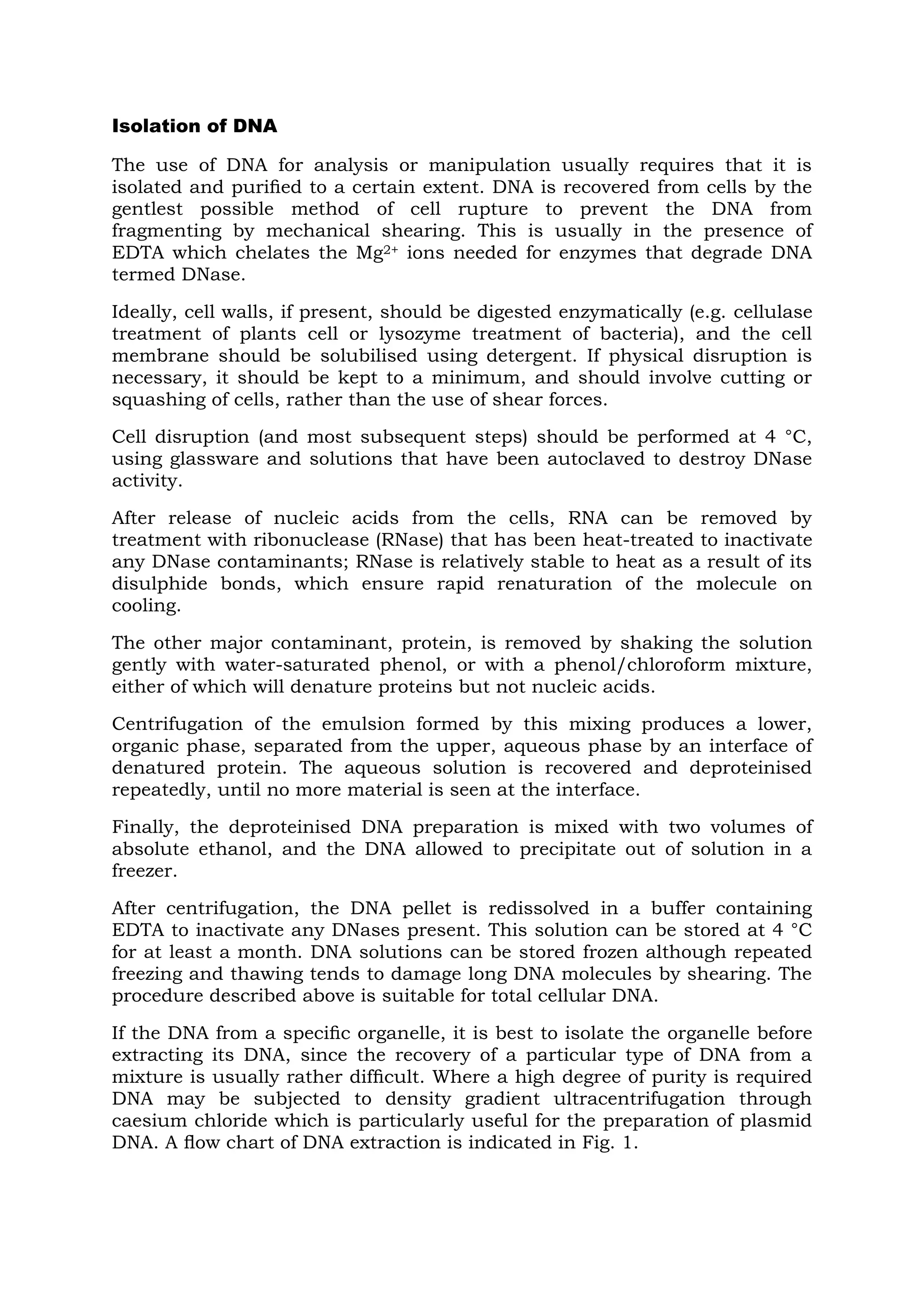 Isolation of dna | PDF | Biological Sciences | Science