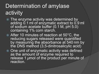Isolation of enzyme amylase its properties and catalytic properties | PPT