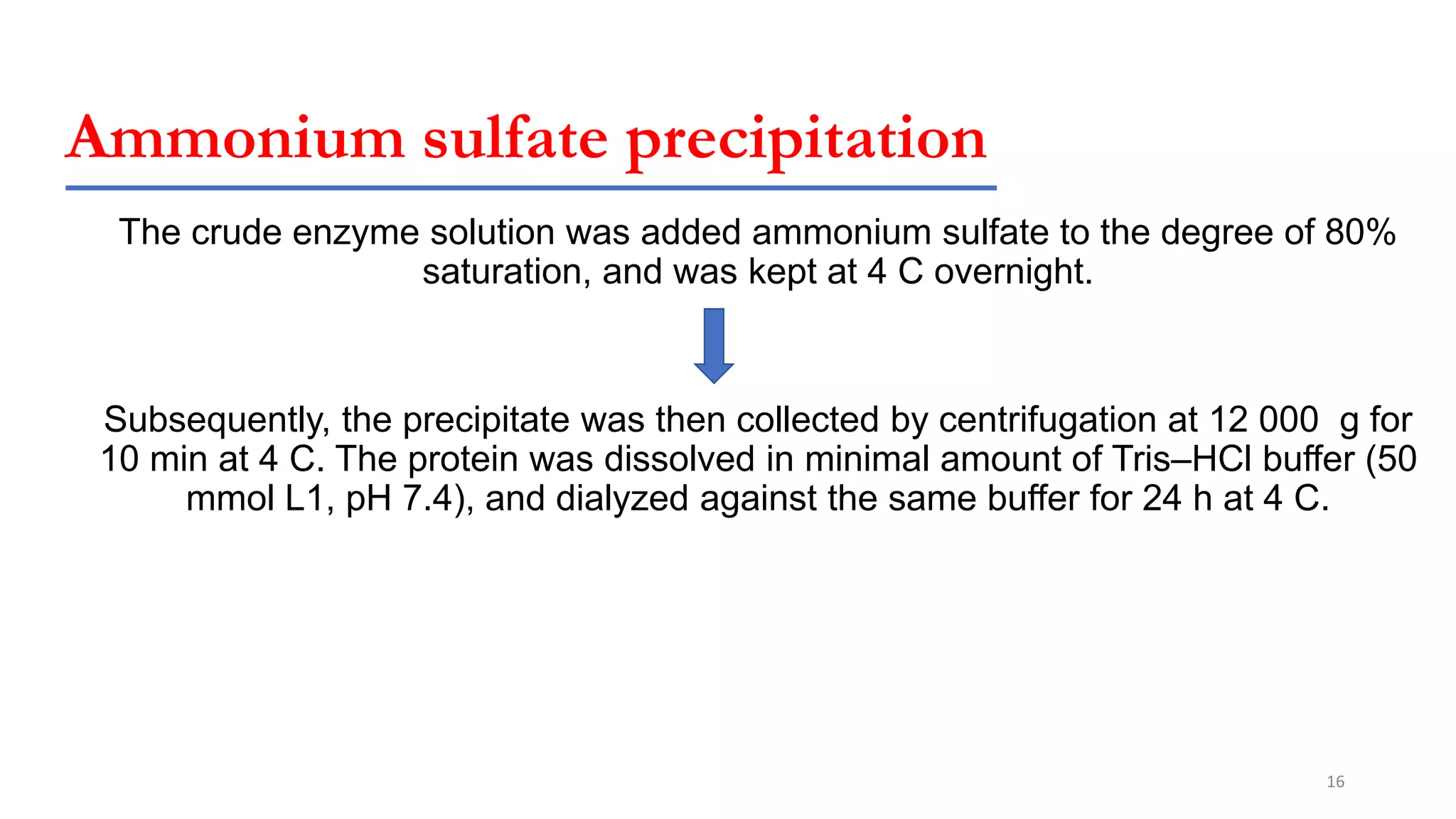 Isolation of enzyme and their assay | PPTX