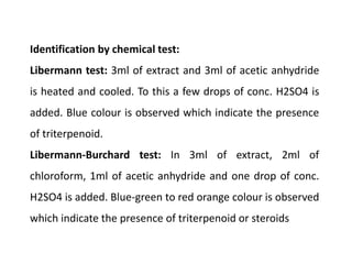 Isolation of Glycrhetinic acid and Rutin.pptx | Chemistry | Science