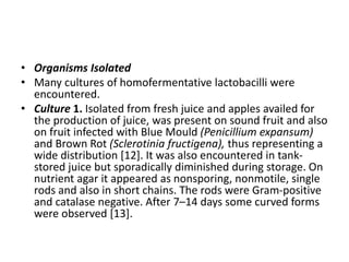 Isolation of lactobacilli sp. from various nondiary substrates | PPTX