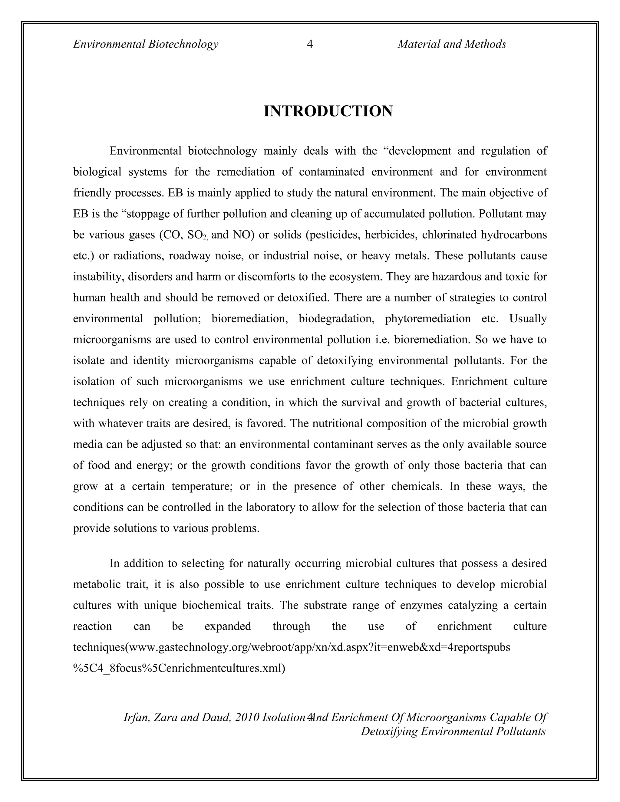 Isolation Of Microorganisms | DOC