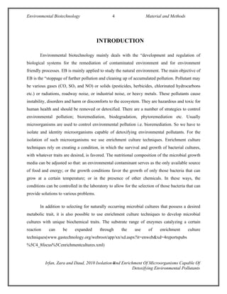 Isolation Of Microorganisms | DOC