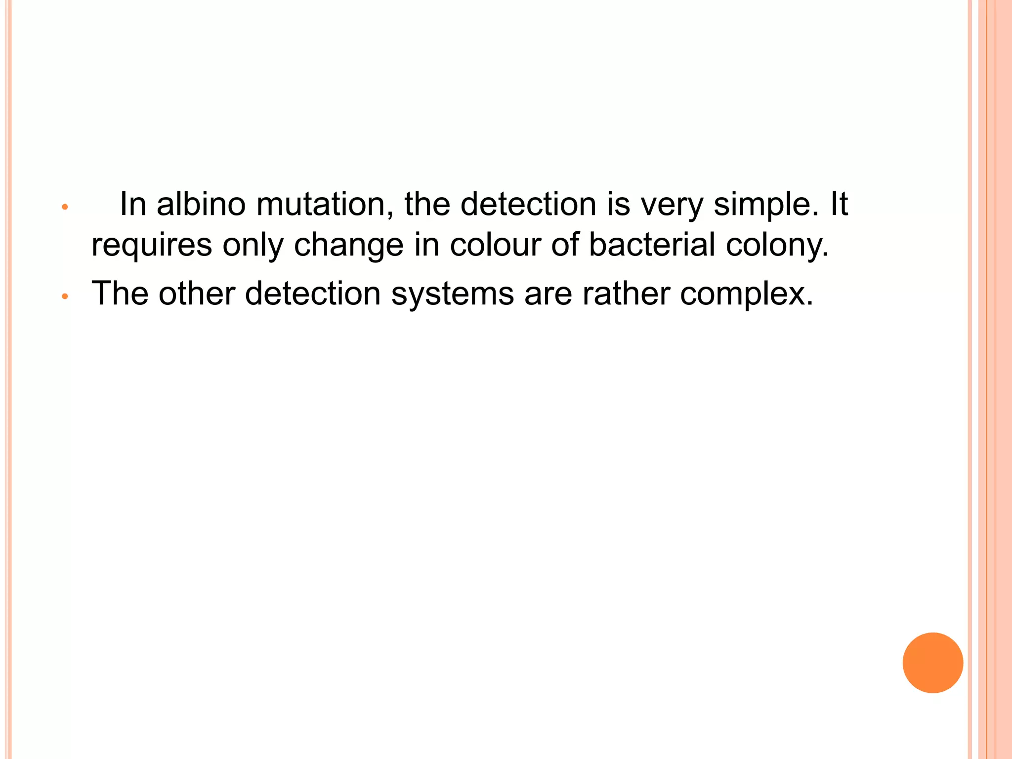 Isolation of mutants | PPTX