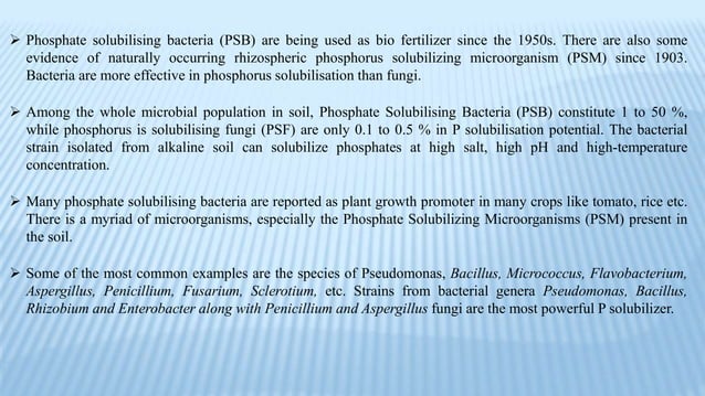 Isolation of phosphate solubilizing bacteria (PSB) from soil Likhith K ...