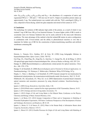 Isolation of photochrome transmembrane protein | PDF | Chemistry | Science