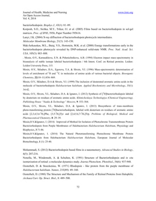 Isolation of photochrome transmembrane protein | PDF | Chemistry | Science