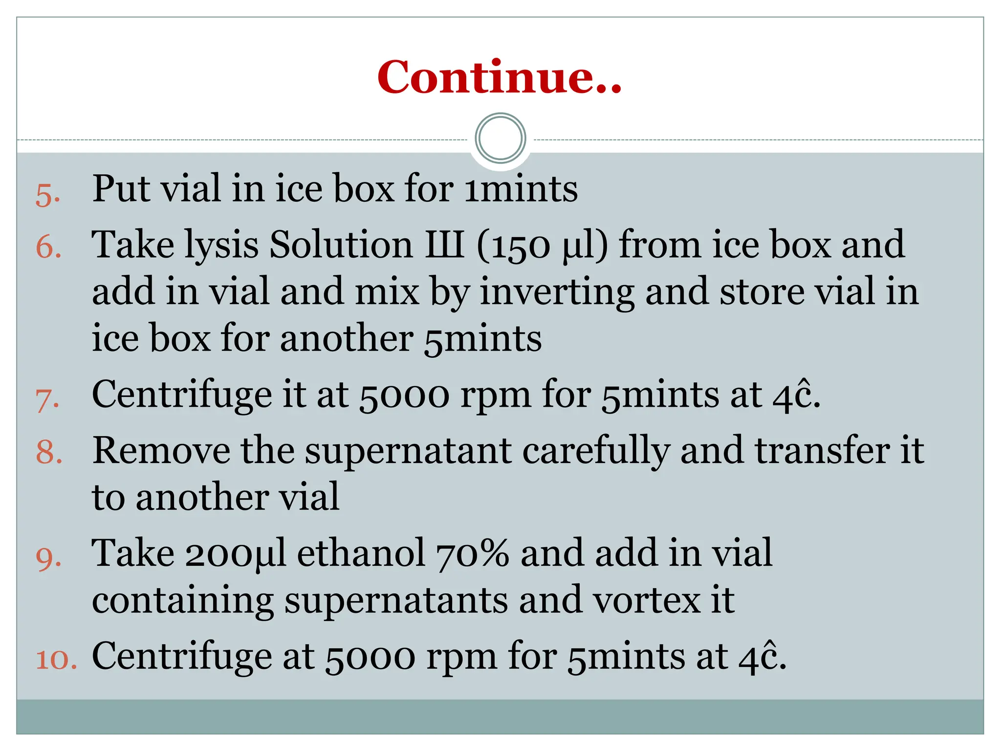 Isolation of Plasmid, isolation of plasmidspptx | PPT