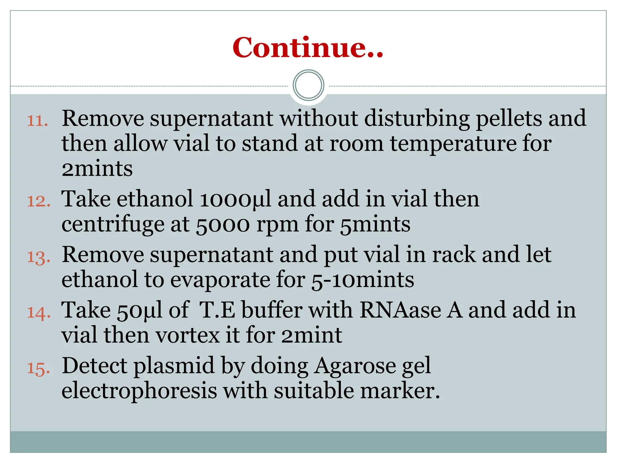 Isolation of Plasmid, isolation of plasmidspptx | PPT