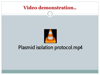 Isolation of Plasmid, isolation of plasmidspptx | PPT