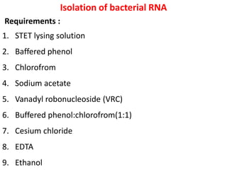 Isolation of RNA | PPTX