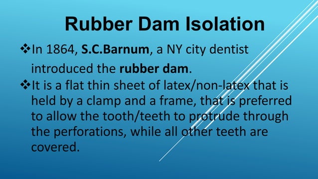 Isolation of the operative field | PPTX | Dental Health | Diseases and ...