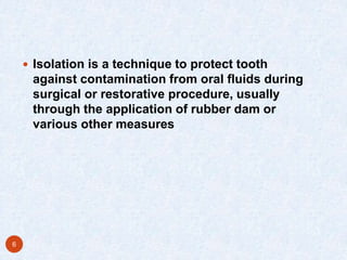 Isolation of the operative field | PPTX