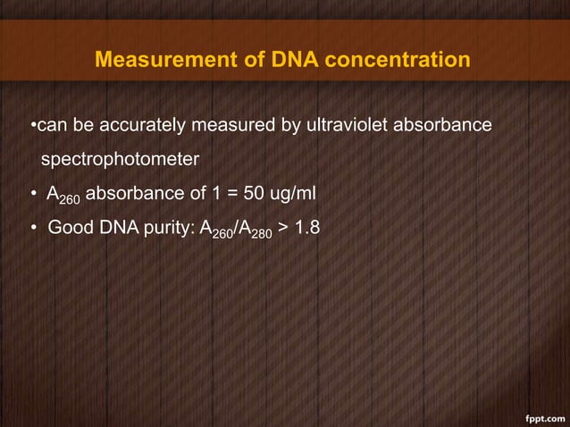 Isolation & Purification of DNA | PPTX | Biological Sciences | Science