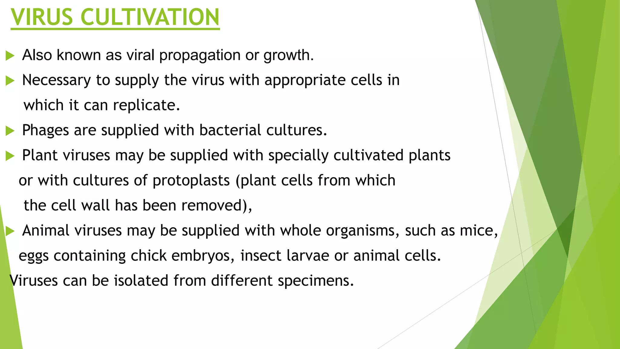 Isolation of viruses and Viral quantification | PPTX