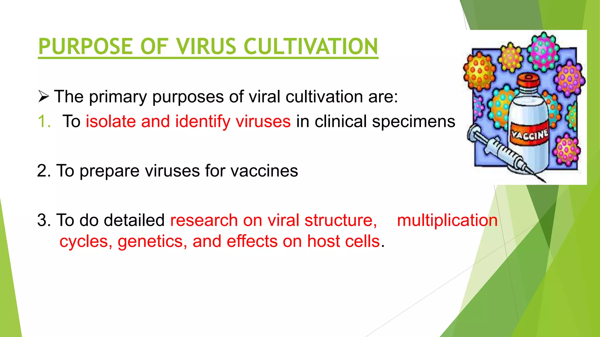 Isolation of viruses and Viral quantification | PPTX