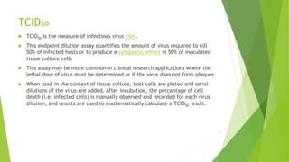 Isolation of viruses and Viral quantification | PPTX