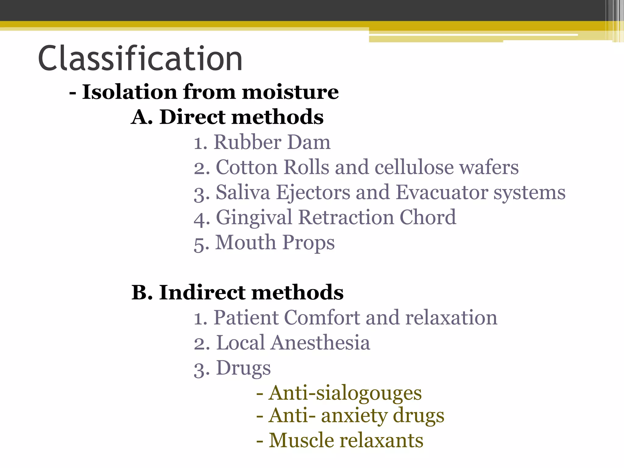 Isolation: The Rubber Dam | PPTX