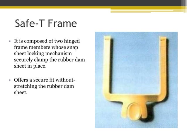 Isolation: The Rubber Dam | PPTX | Oral care | Personal Care