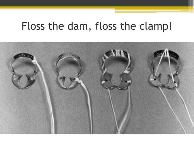 Isolation: The Rubber Dam | PPTX | Oral care | Personal Care