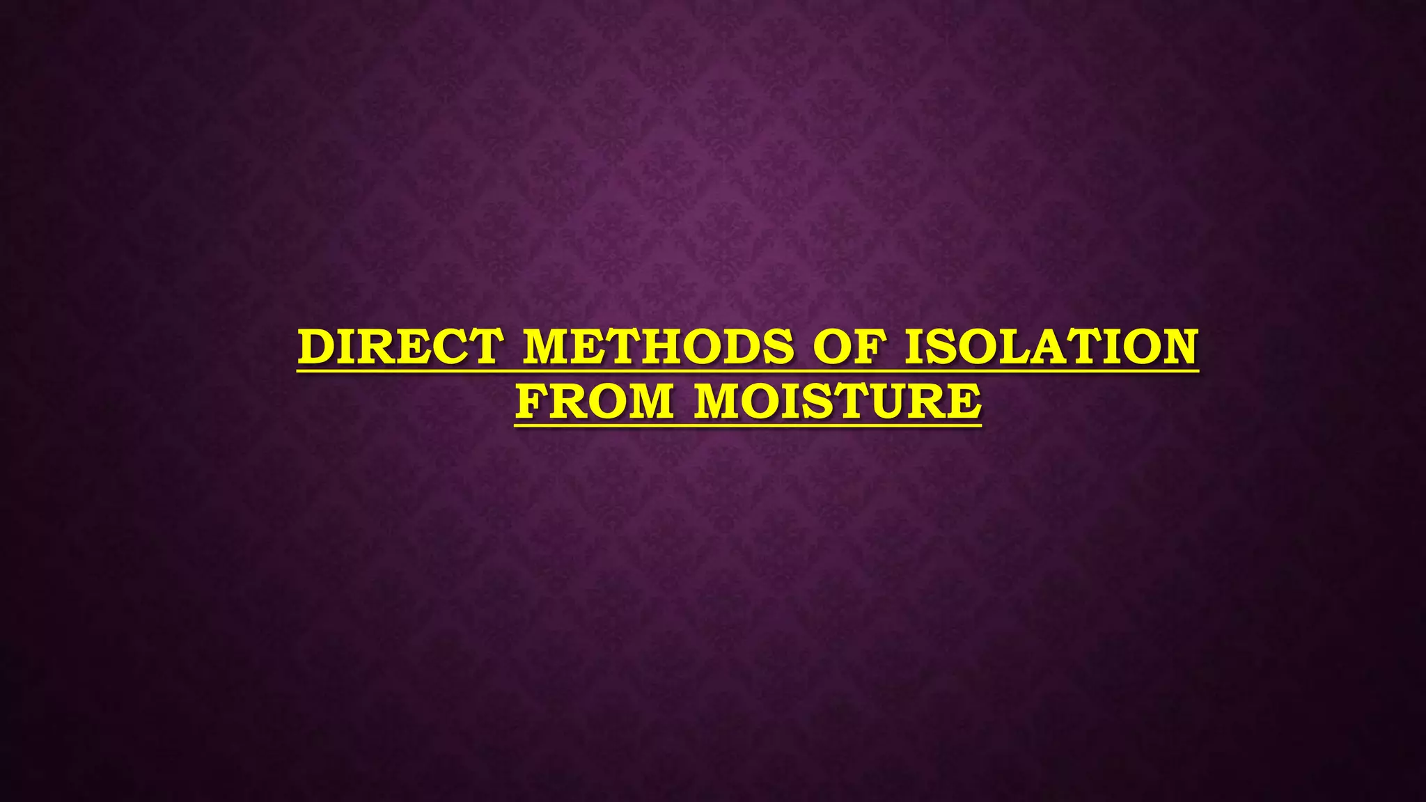 ISOLATION - Importance,Methods and Advantages | PPTX