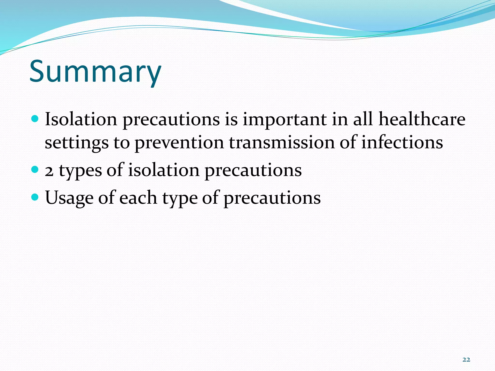 Isolation Precaution | PPTX