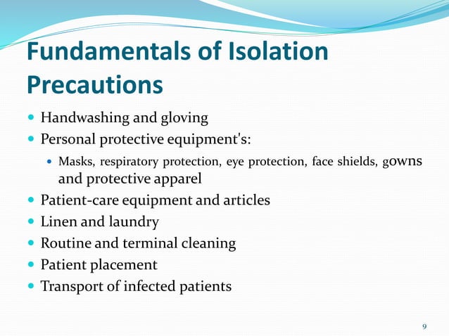 Isolation Precaution | PPTX | Infectious Diseases | Diseases and Conditions