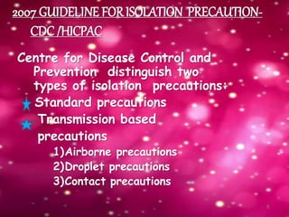 Isolation precautions | PPTX