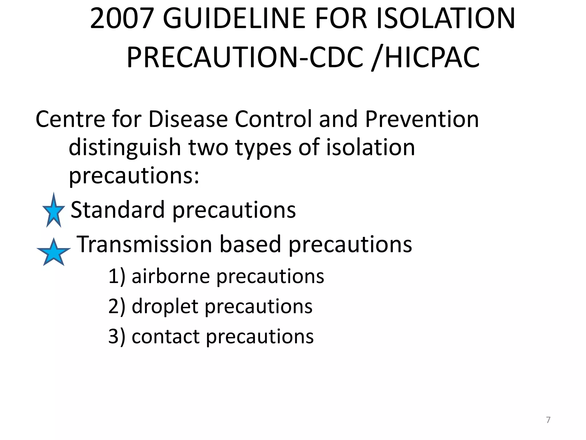 Isolation precautions | PPTX