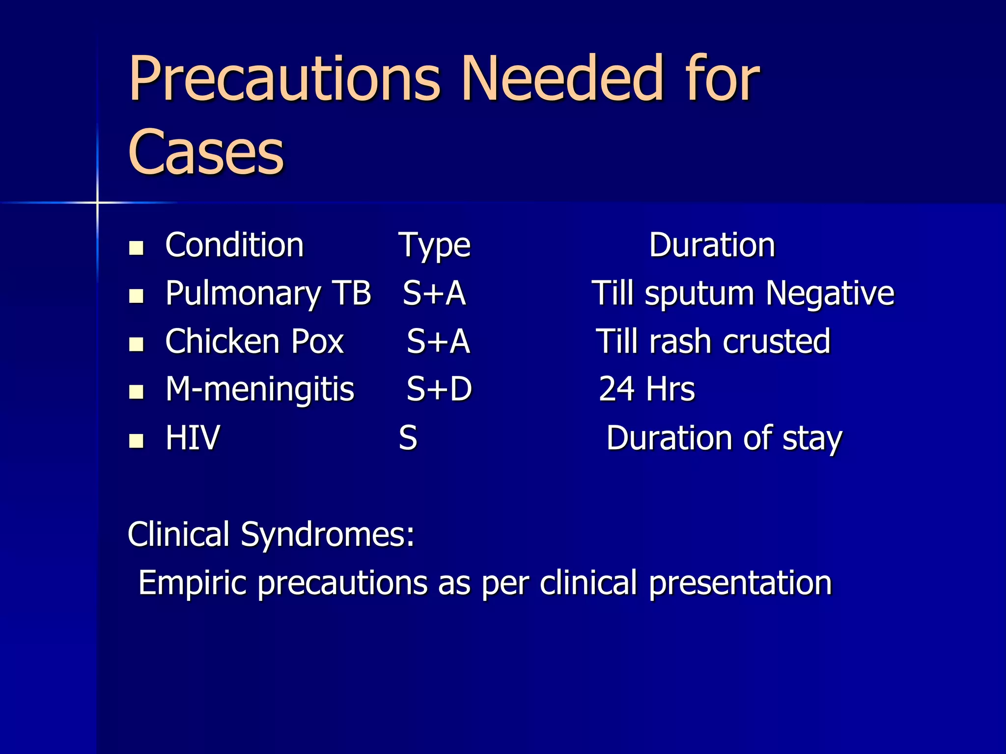 Isolation precautions | PPSX
