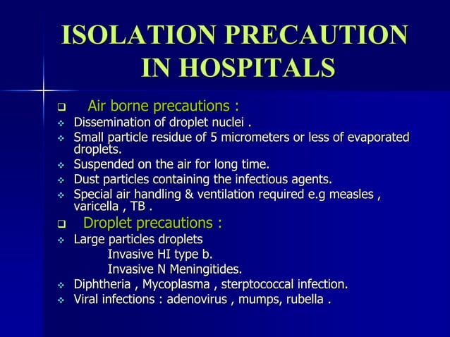Isolation precautions | PPSX
