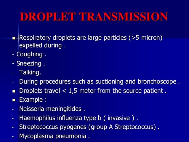 Isolation precautions