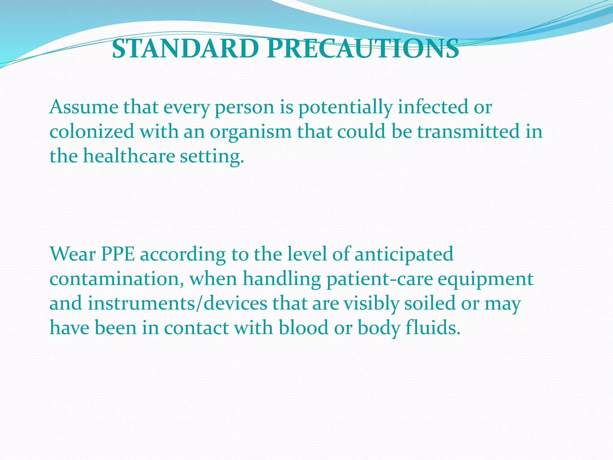 Isolation precautions | PPTX
