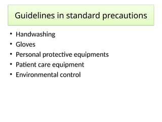 isolation precautions, infection control | PPTX