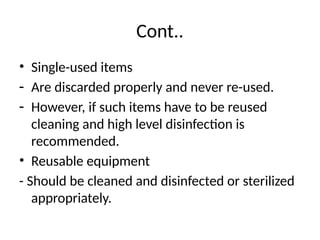 isolation precautions, infection control | PPTX