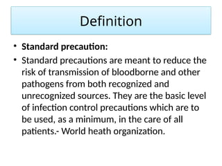 isolation precautions, infection control | PPTX
