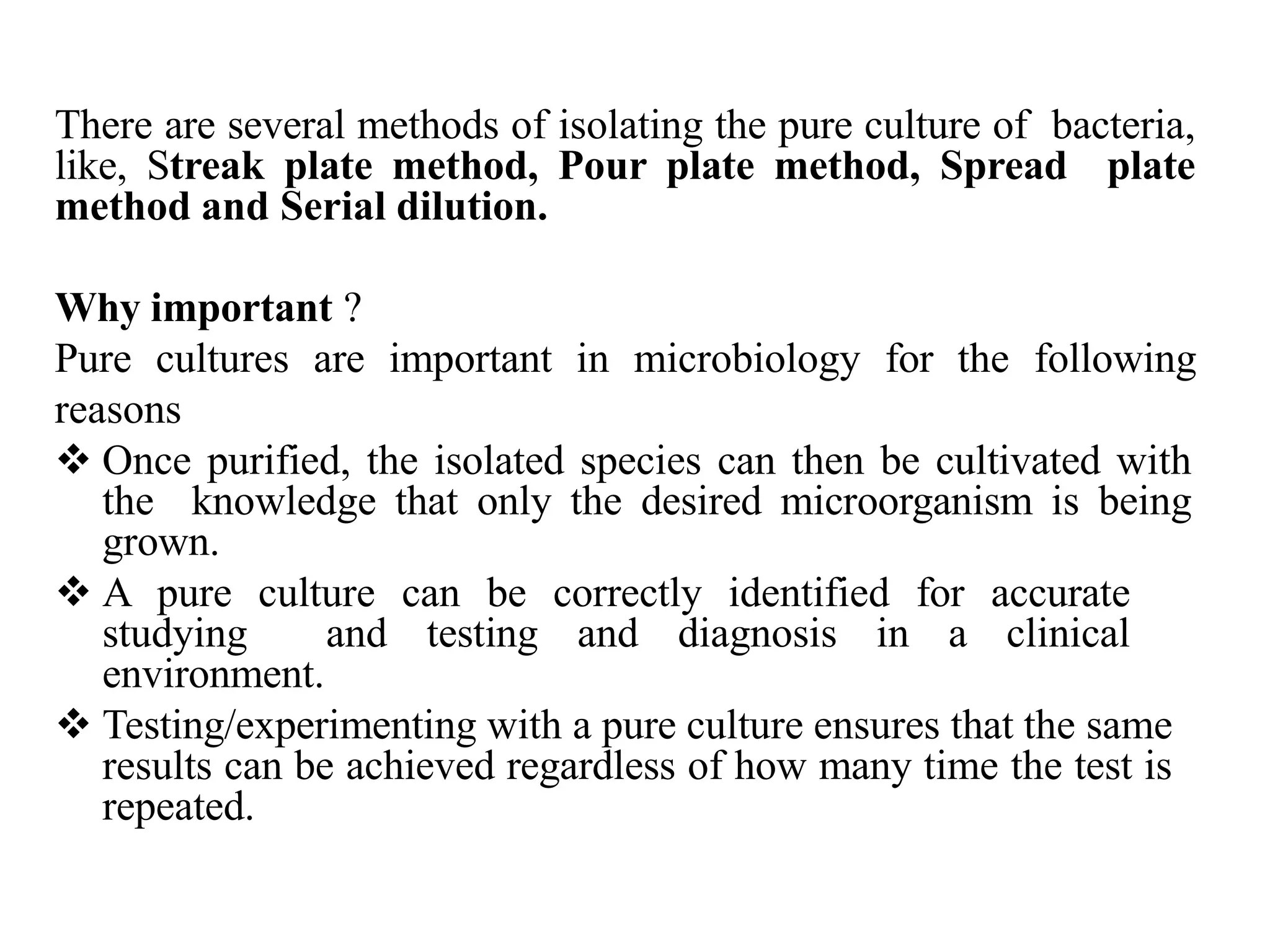 Isolation and preservation of microorganism | PPTX