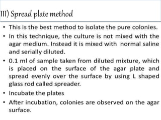 Isolation and preservation of microorganism | PPTX