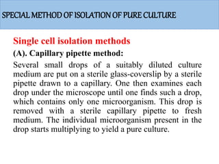 Isolation and preservation of microorganism | PPTX