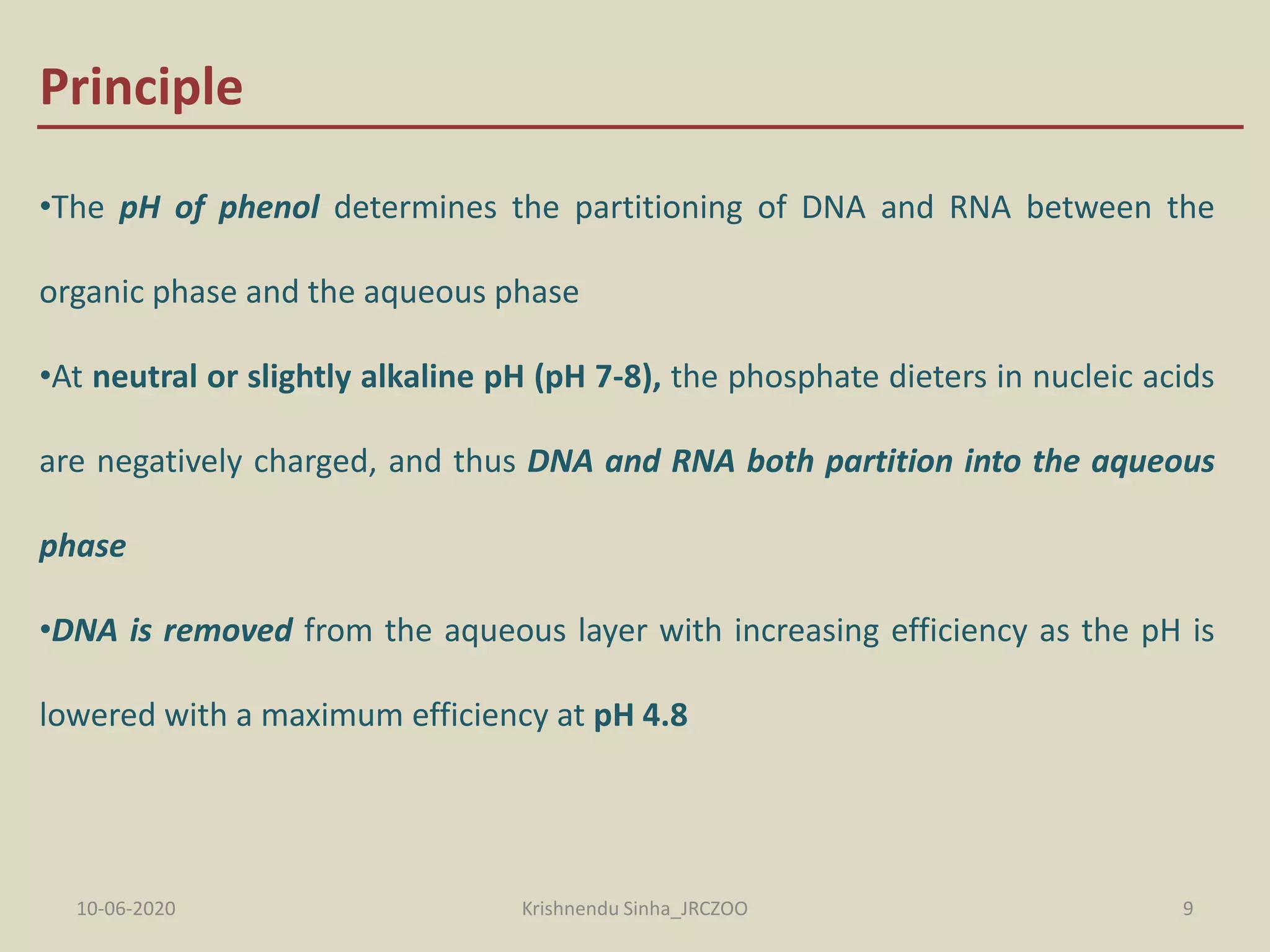 Isolation & purification of DNA from tissue | PPTX