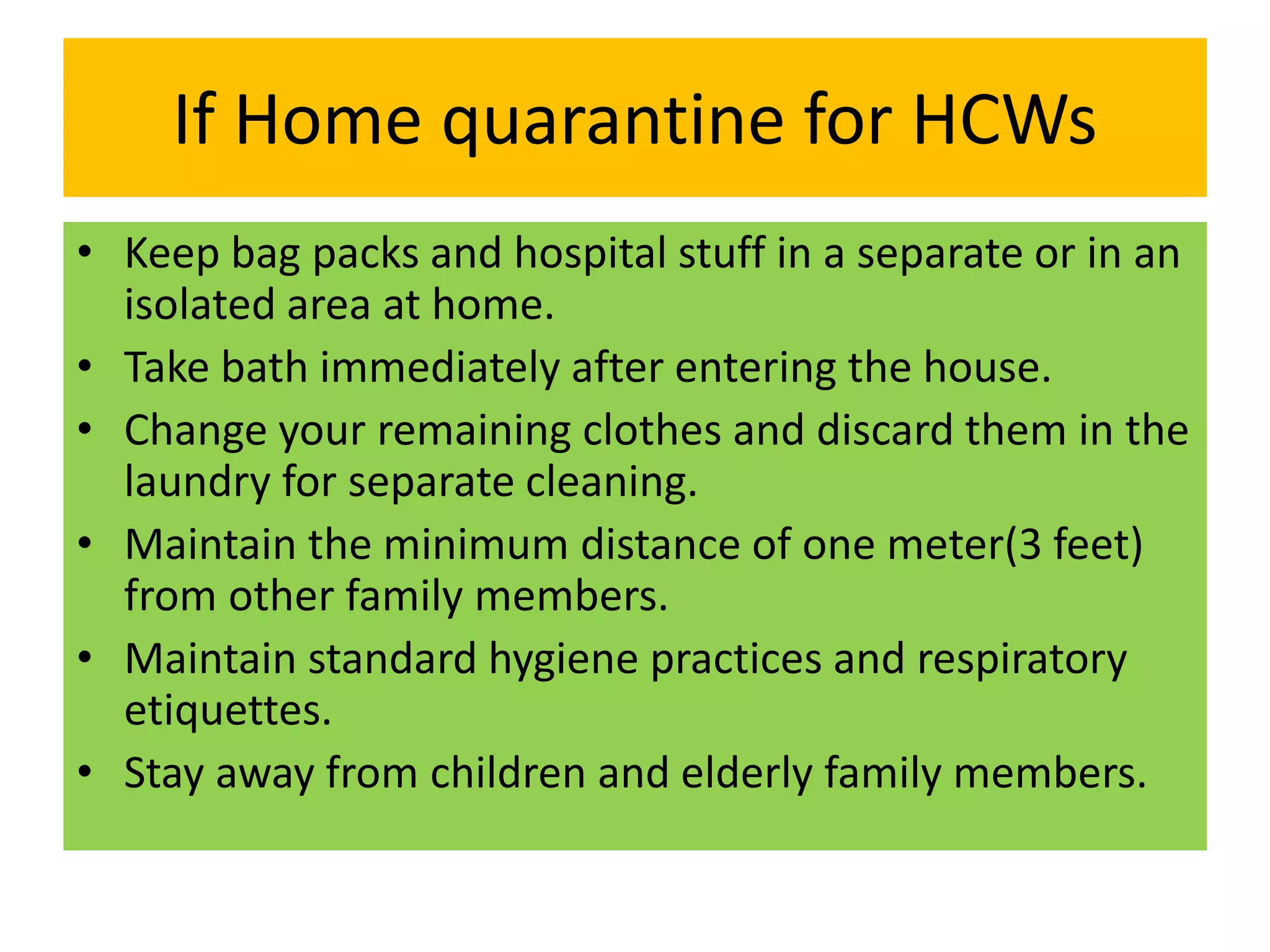 Isolation & quarantine-COVID 19 Awareness | PPTX