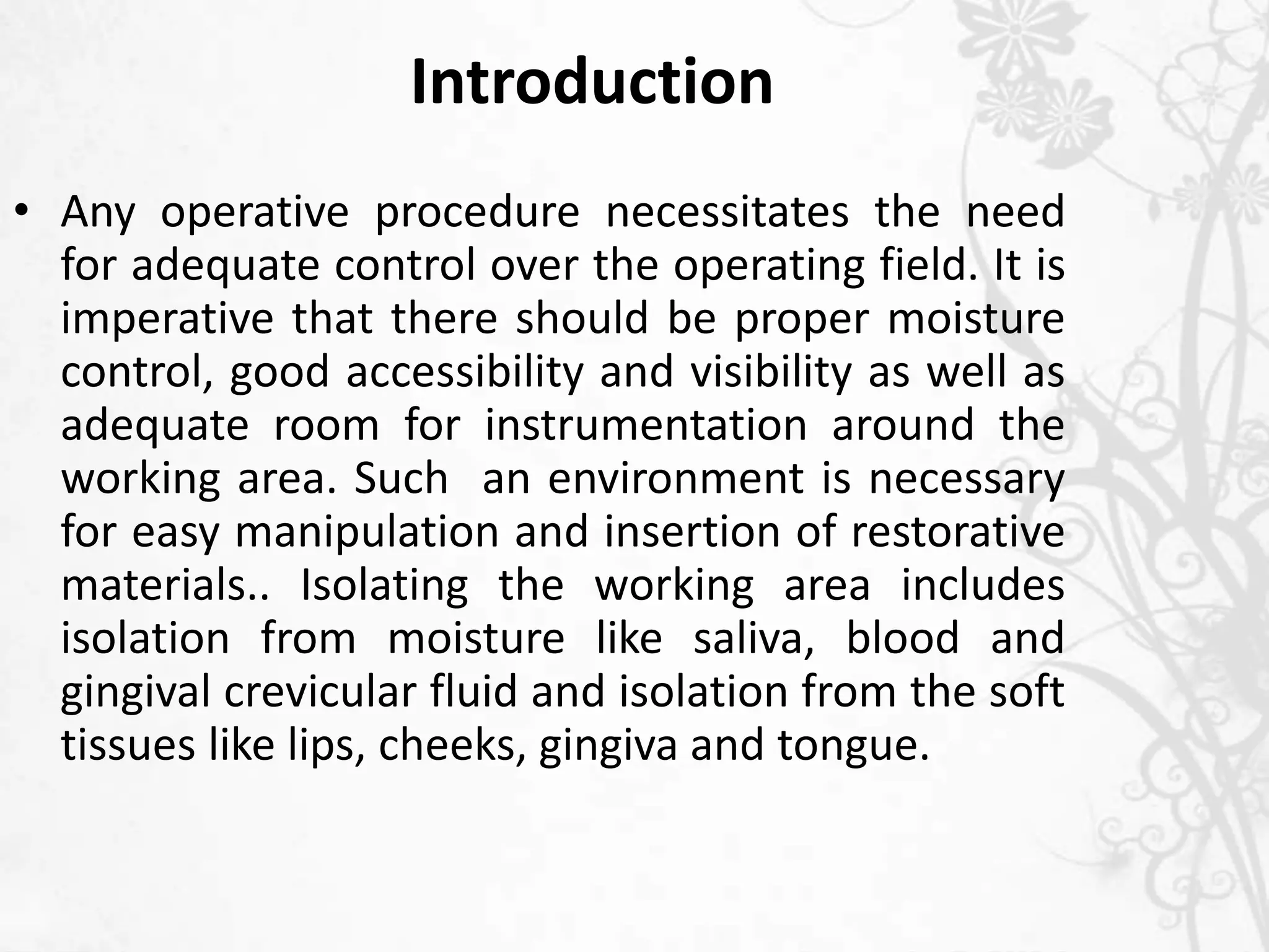 Isolation in Dentistry | PPTX