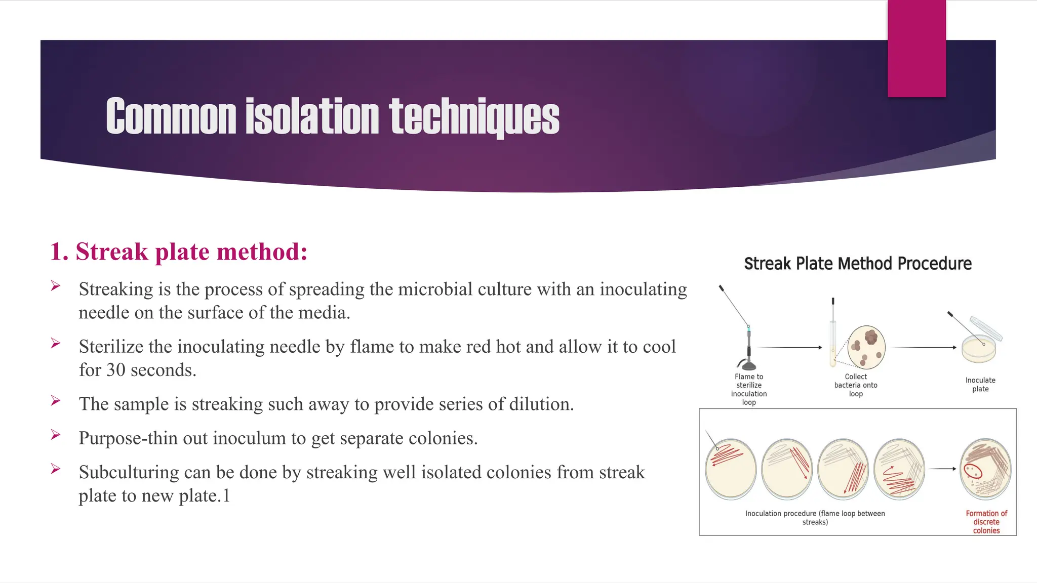 All possible techniques for isolation of bacteria and fungi... | PPTX