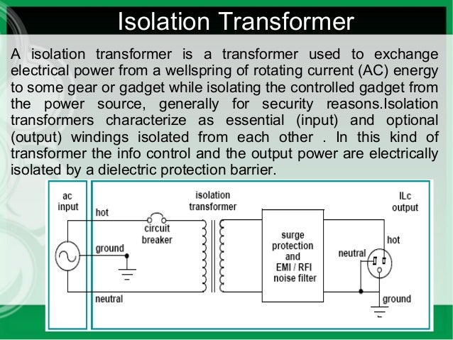 Isolation Transformer Schematic