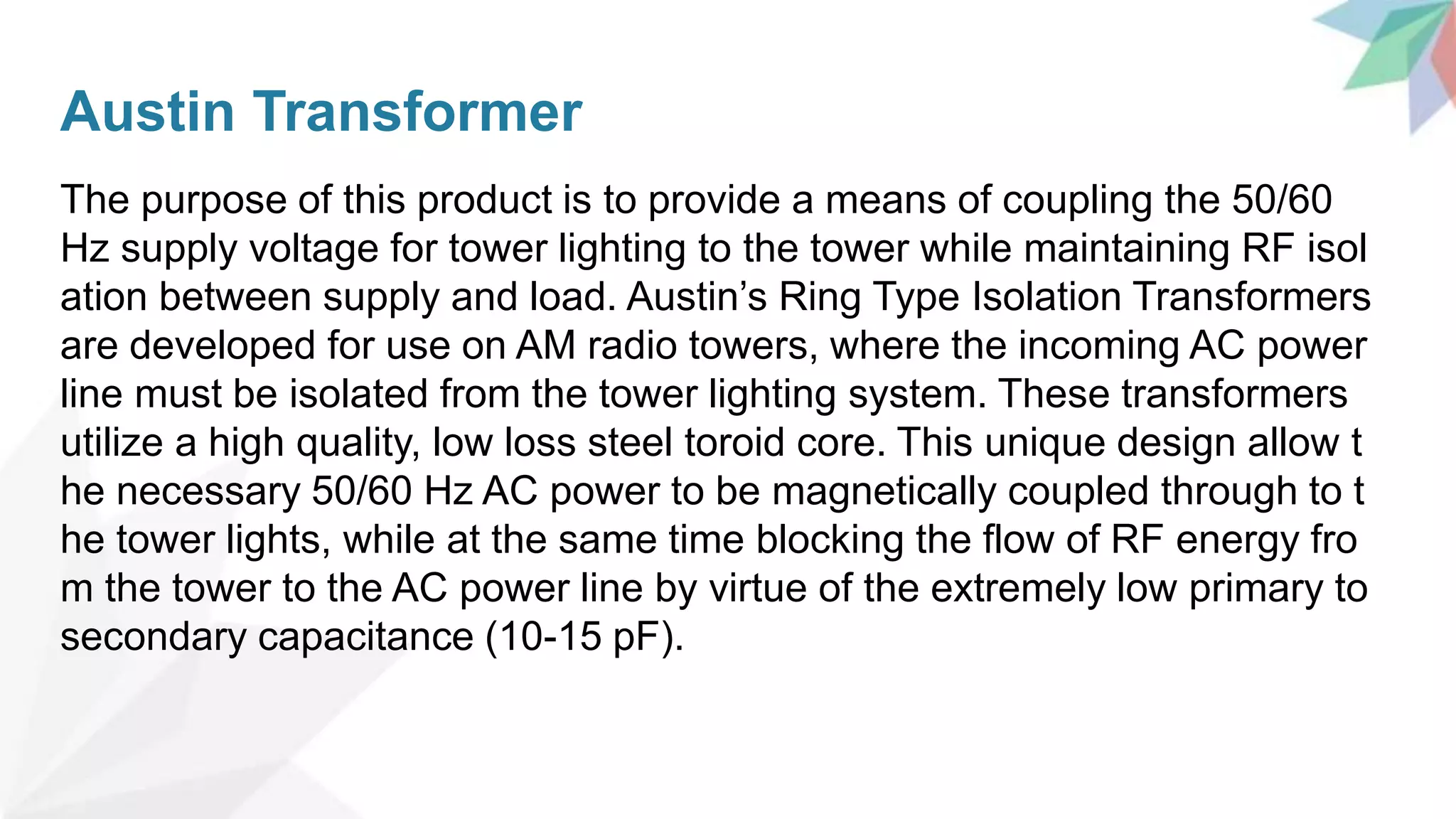 Isolation Transformer Manufacturer in India - Servo Star | PPTX