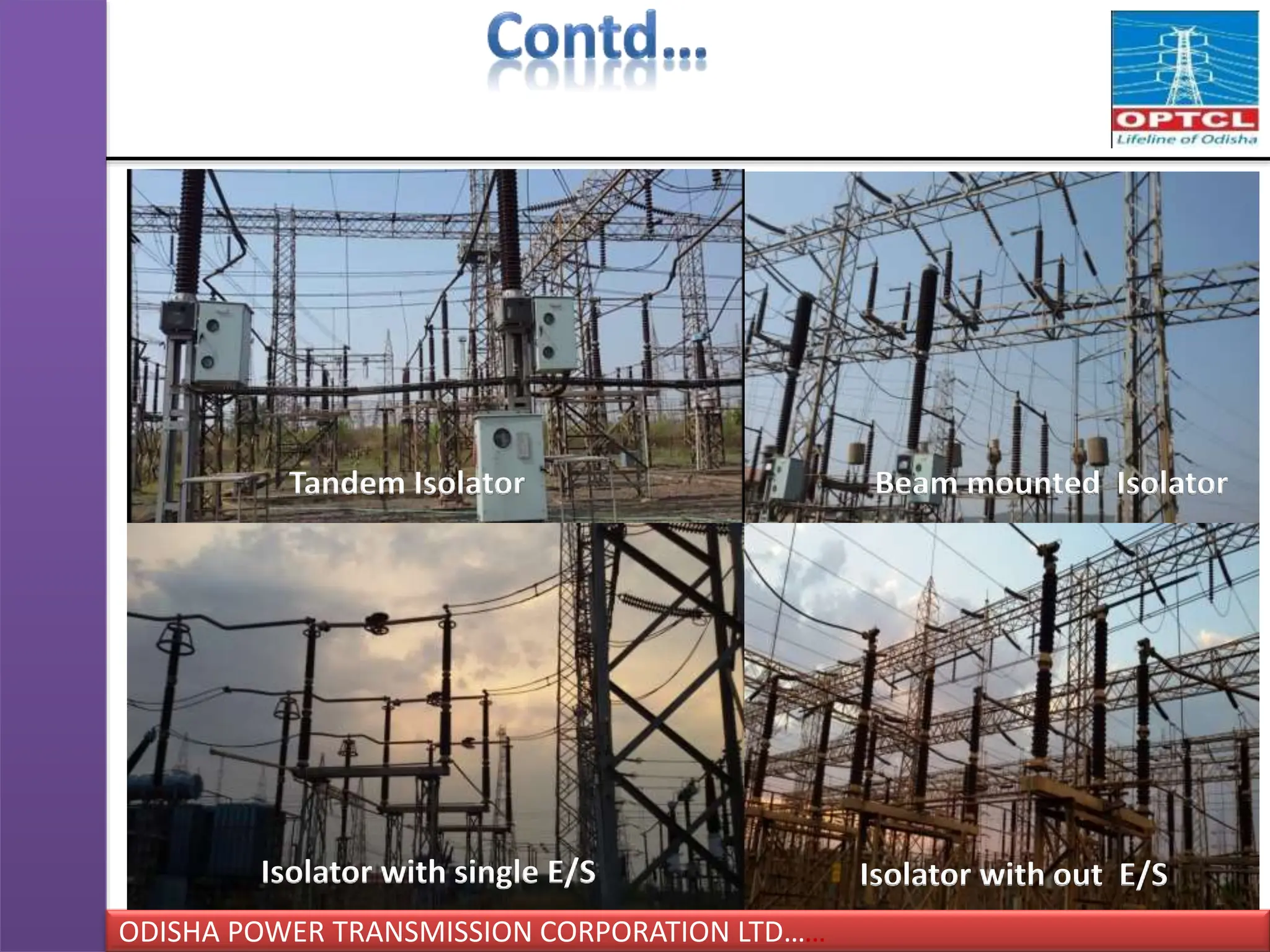 ISOLATOR of different types used in power system.pptx